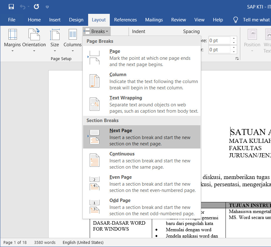 Pengenalan MS word part 2 – FianBlog